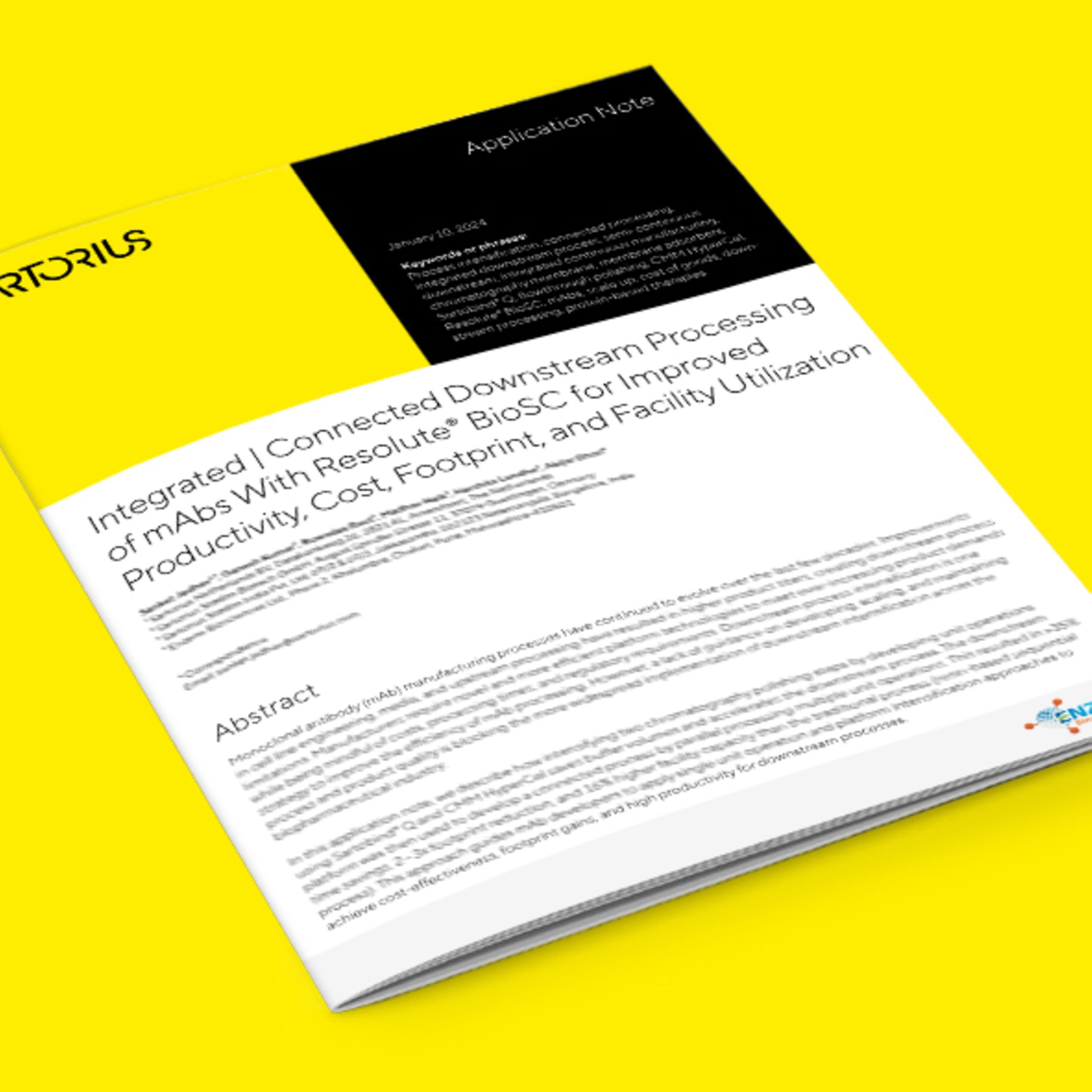統合型 | 接続型 Resolute® BioSCを用いたmAbsダウンストリームプロセスによる生産性・コスト・設備効率の向上